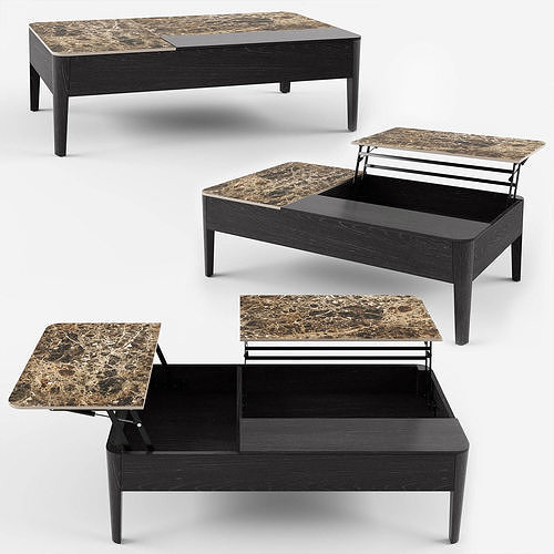 Calligaris around coffee table free 3D model | CGTrader