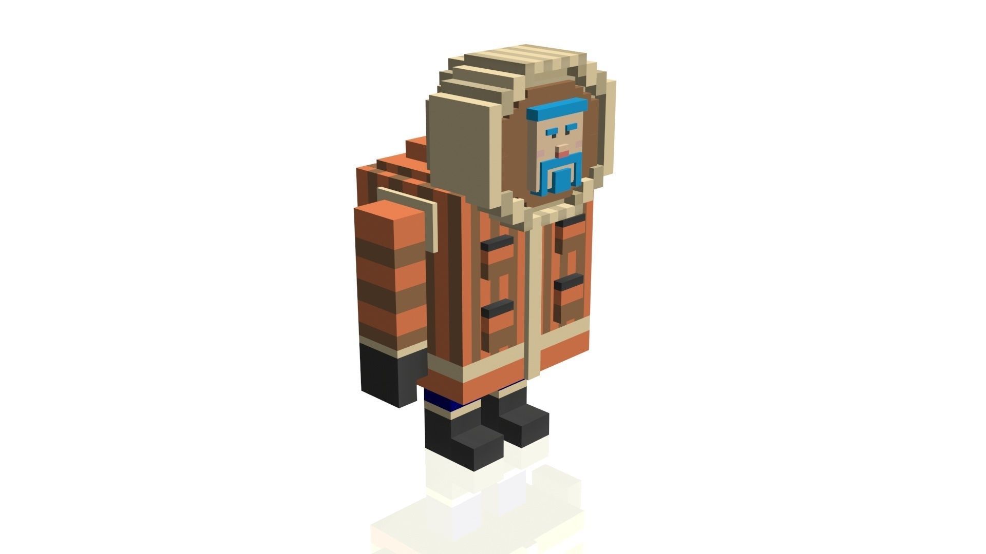 3D model Eskimo Voxel Character VR / AR / low-poly | CGTrader