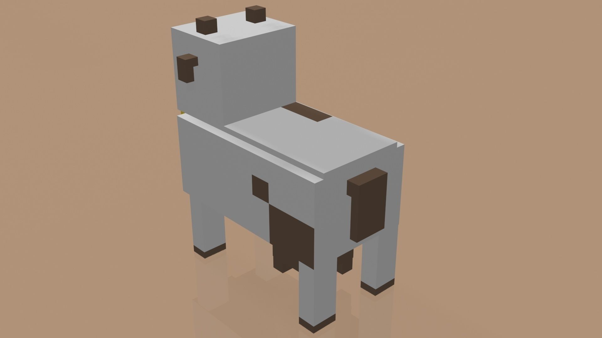 3D model Voxel Cow - Low Poly VR / AR / low-poly | CGTrader