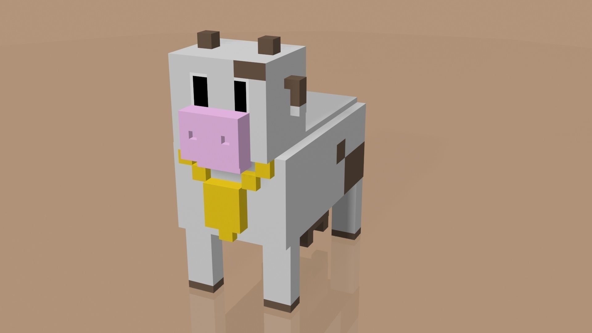 3D model Voxel Cow - Low Poly VR / AR / low-poly | CGTrader
