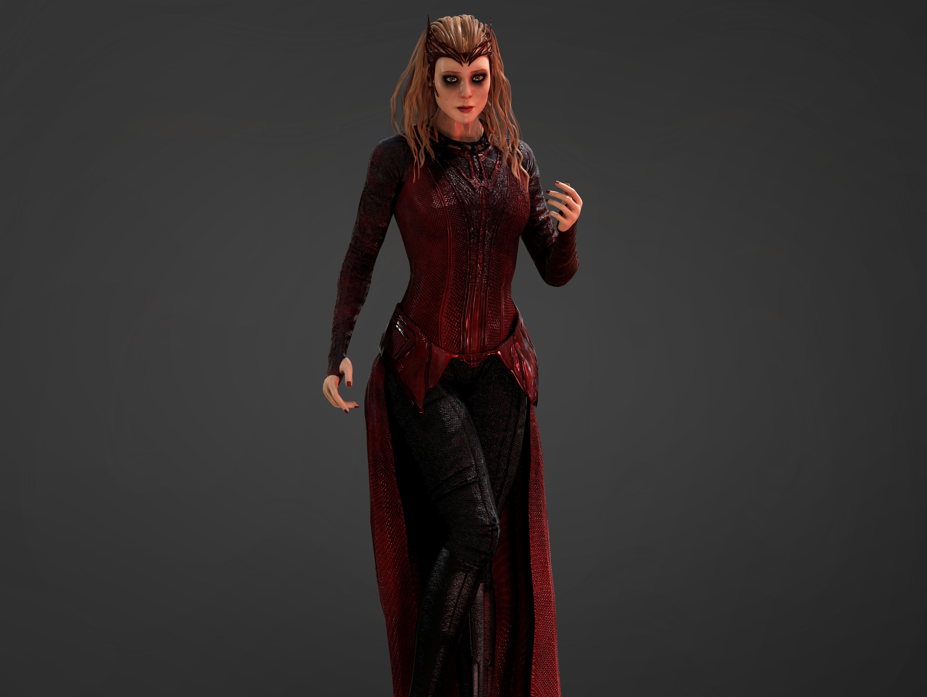3D model Wanda Maximoff VR / AR / low-poly rigged | CGTrader