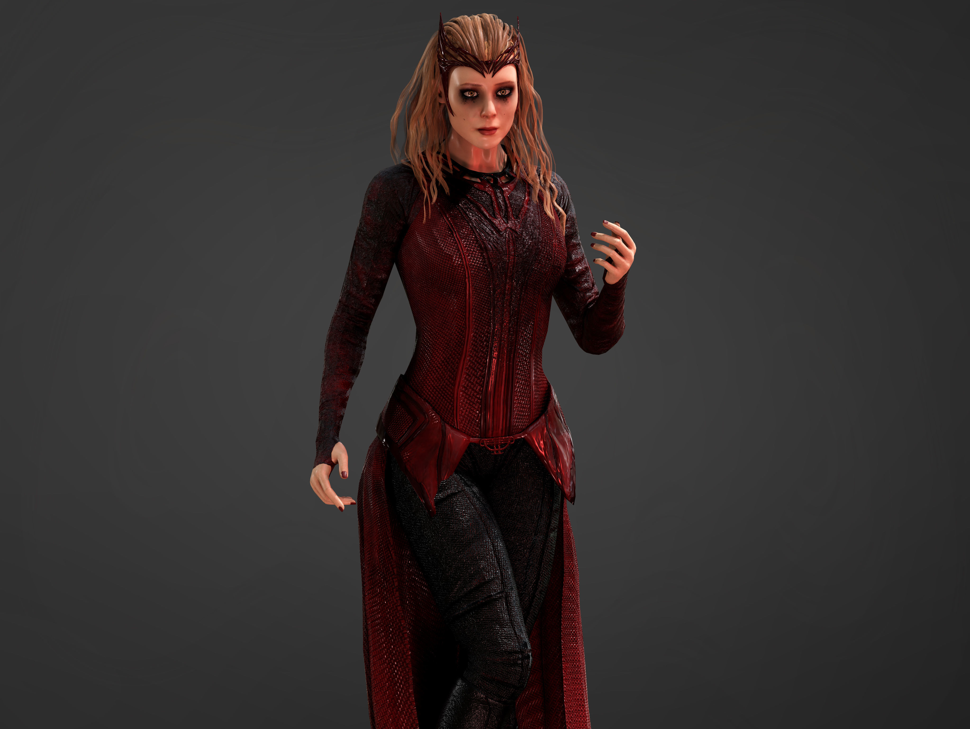 3D model Wanda Maximoff VR / AR / low-poly rigged | CGTrader