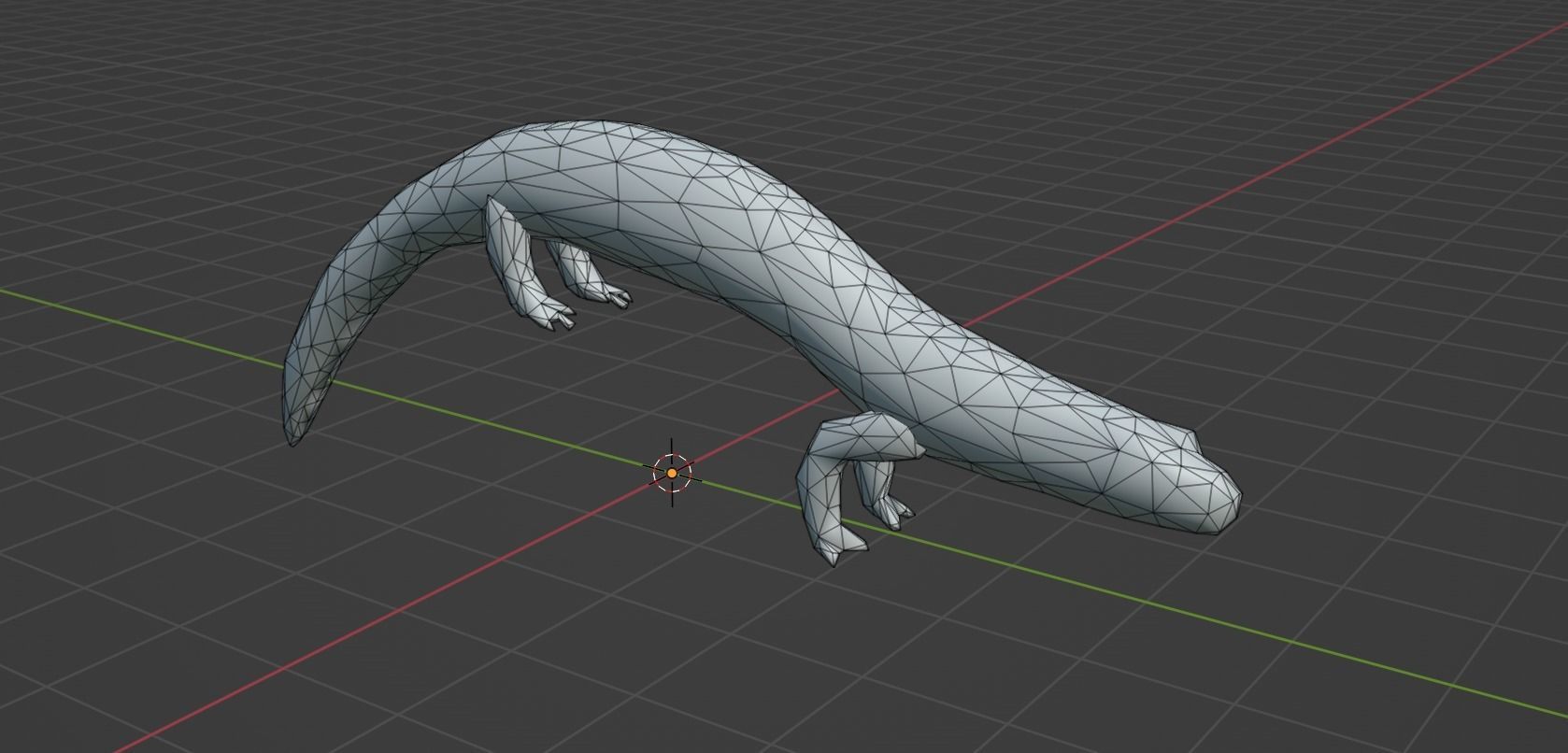 3D model Low Poly Salamander Rigged With Realistic Texture VR / AR ...