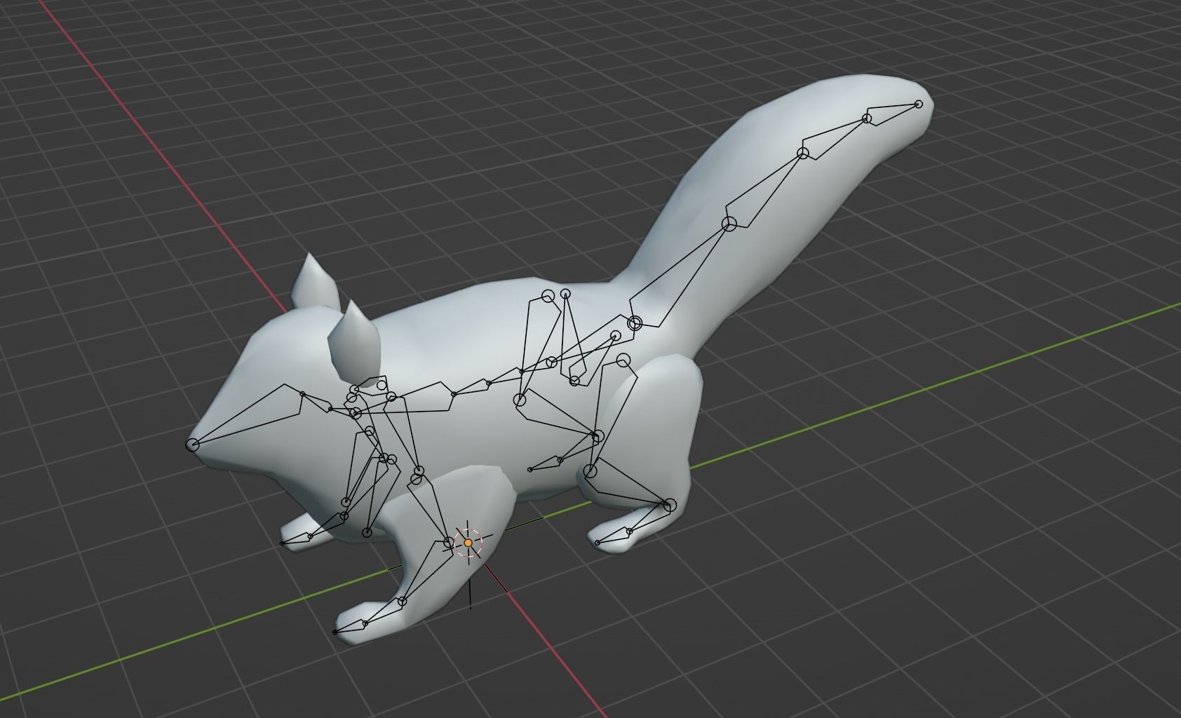 3D model Low Poly Squirrel Rigged With Realistic Texture VR / AR / low ...