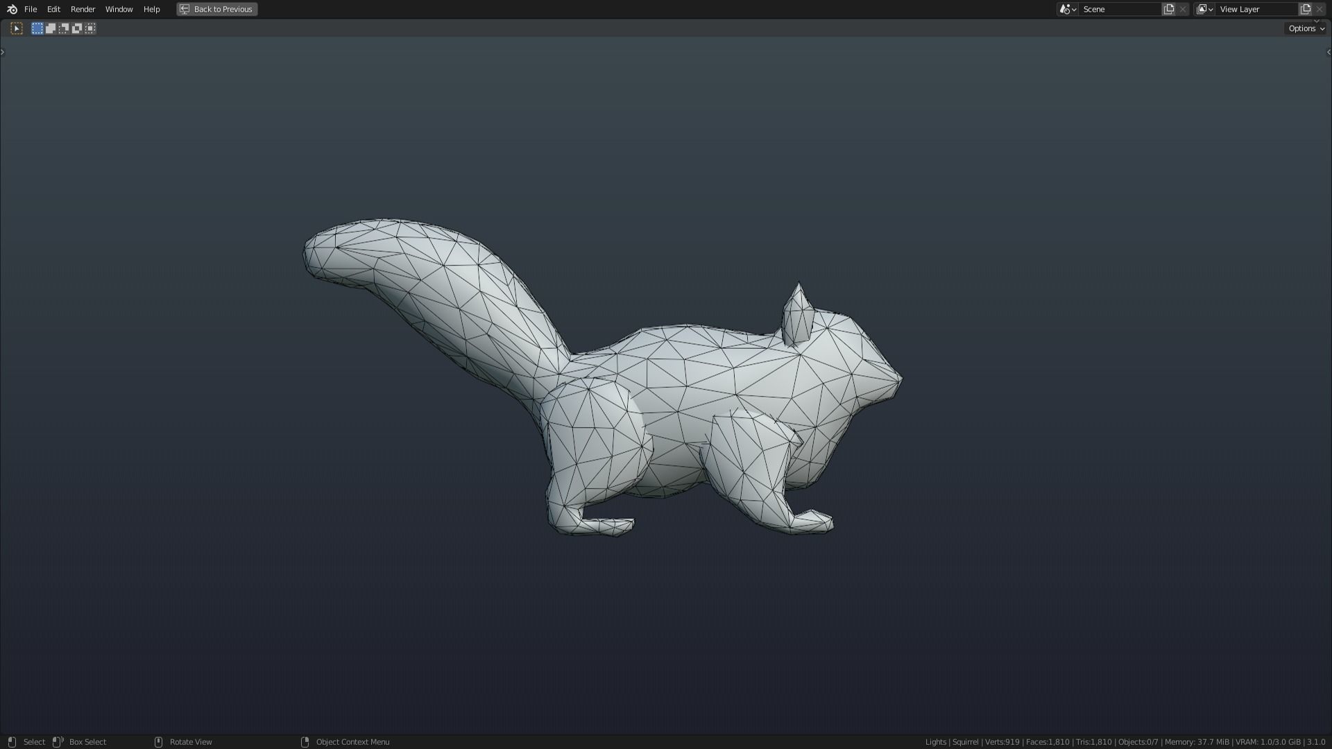 3D model Low Poly Squirrel Rigged With Realistic Texture VR / AR / low ...