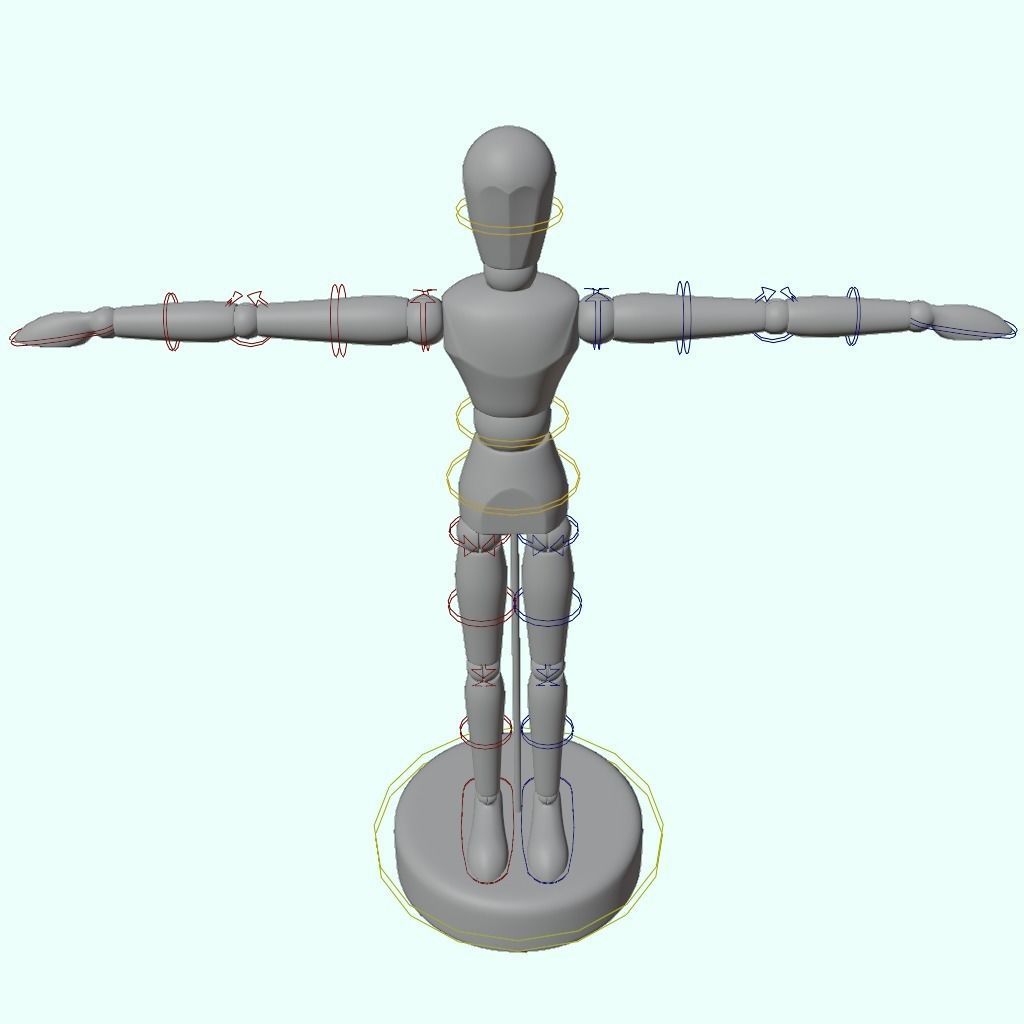 Art Dummy 3D model rigged | CGTrader