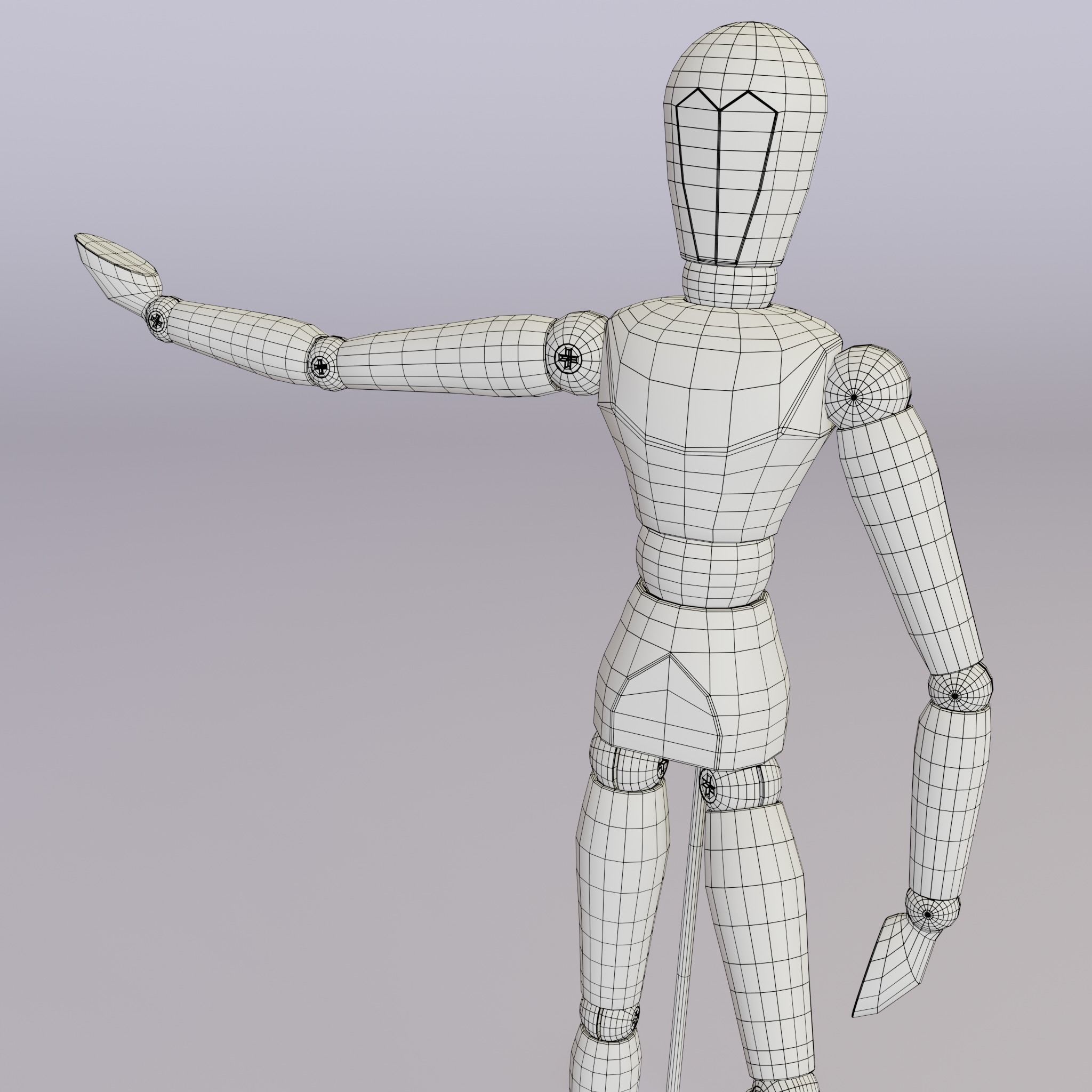 Art Dummy 3D model rigged | CGTrader