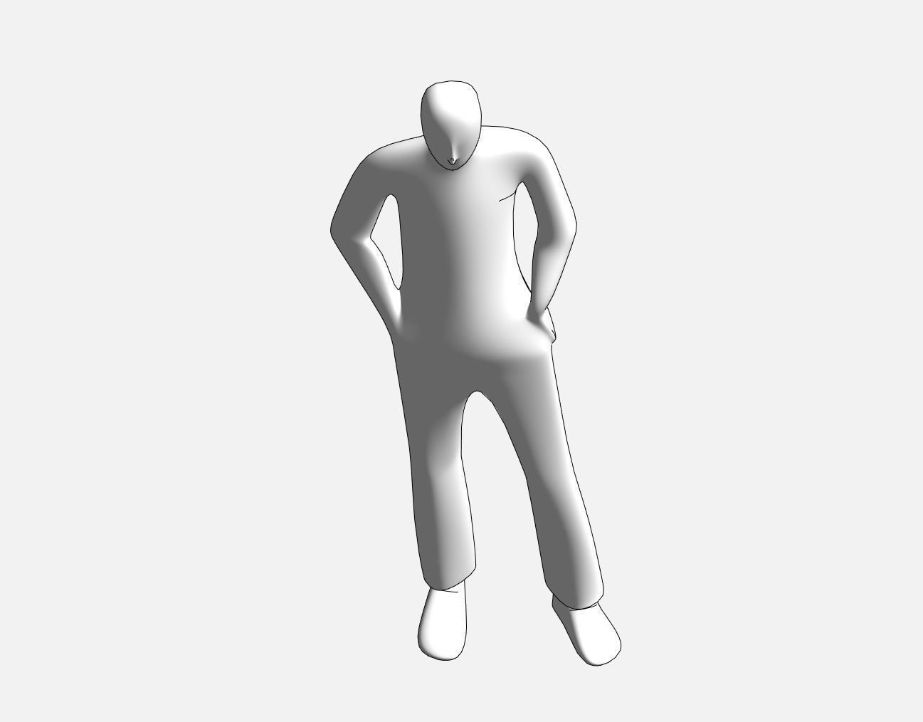 Man in Revit Solid 3D model | CGTrader