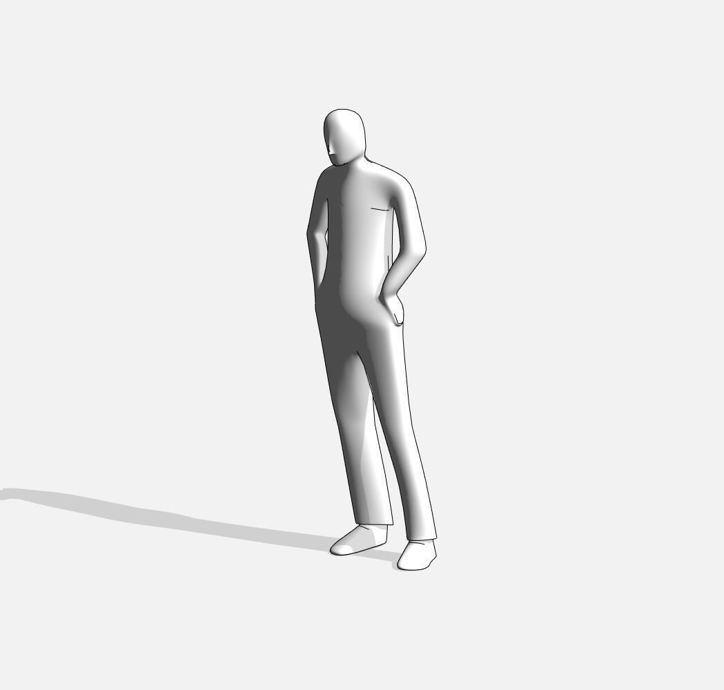 Man in Revit Solid 3D model | CGTrader