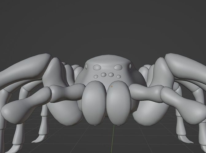 Simple Spider Model 3D model rigged | CGTrader
