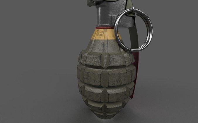 3D model Game Ready Realistic Grenade 3d Model VR / AR / low-poly ...