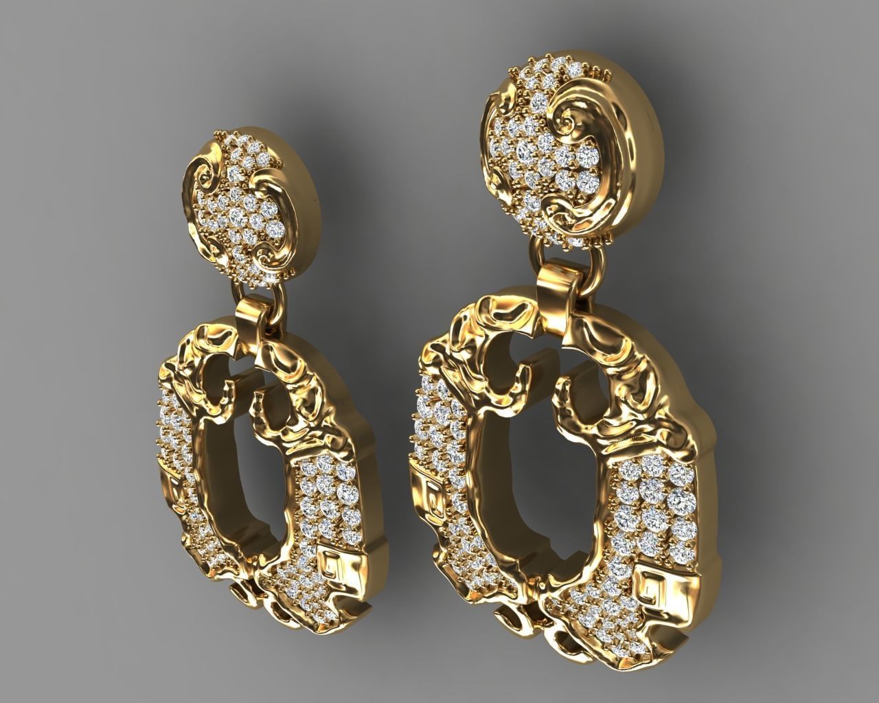 Vintage Earing 3D model 3D printable | CGTrader