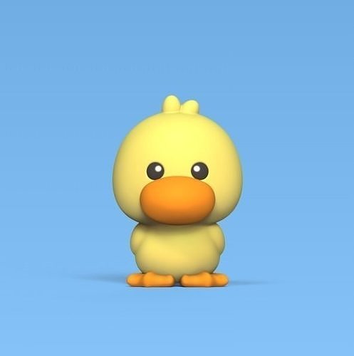 Cute Little Duck 3D model 3D printable | CGTrader