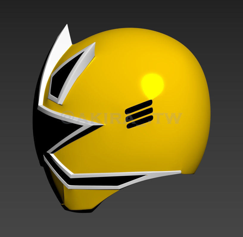 Gold Samurai Ranger Helmet Power Ranger Samurai Helmet 3D model 3D ...
