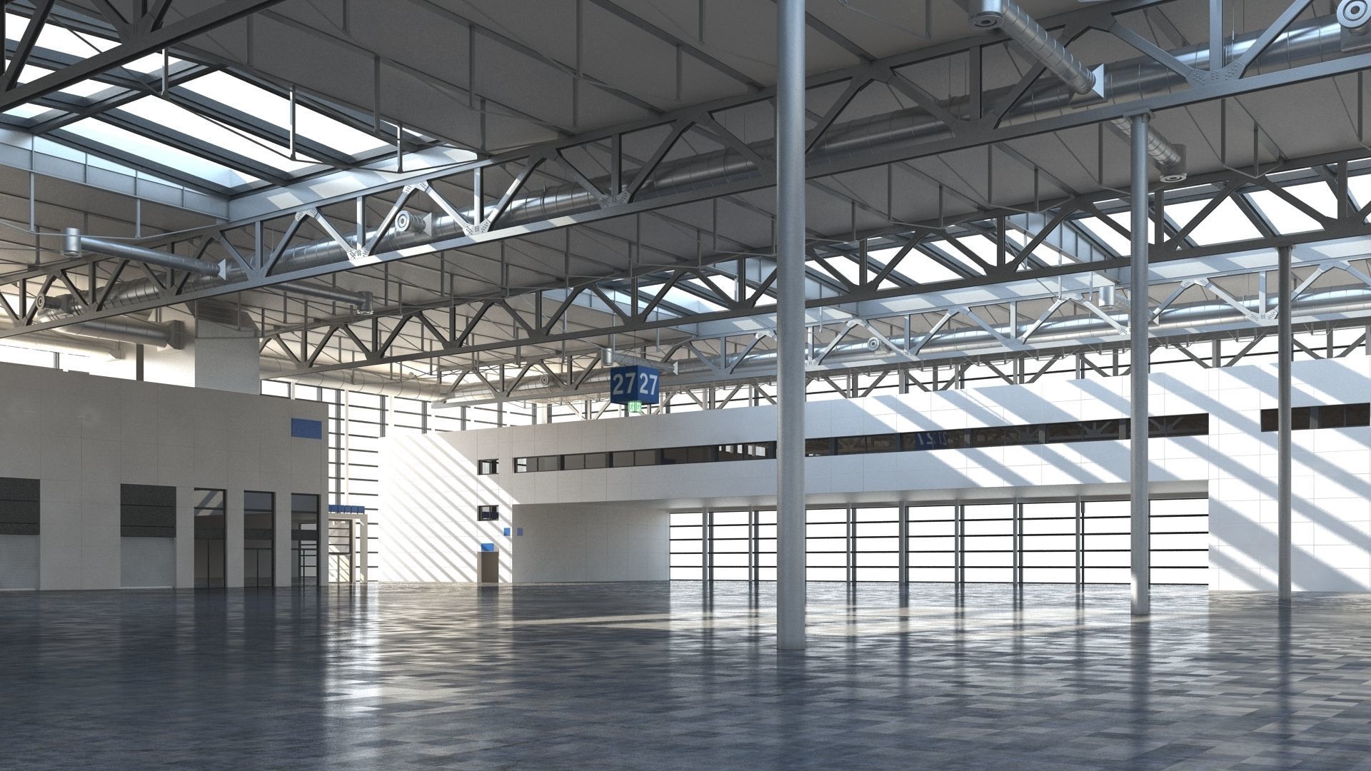 Exhibition Hall 3D model | CGTrader