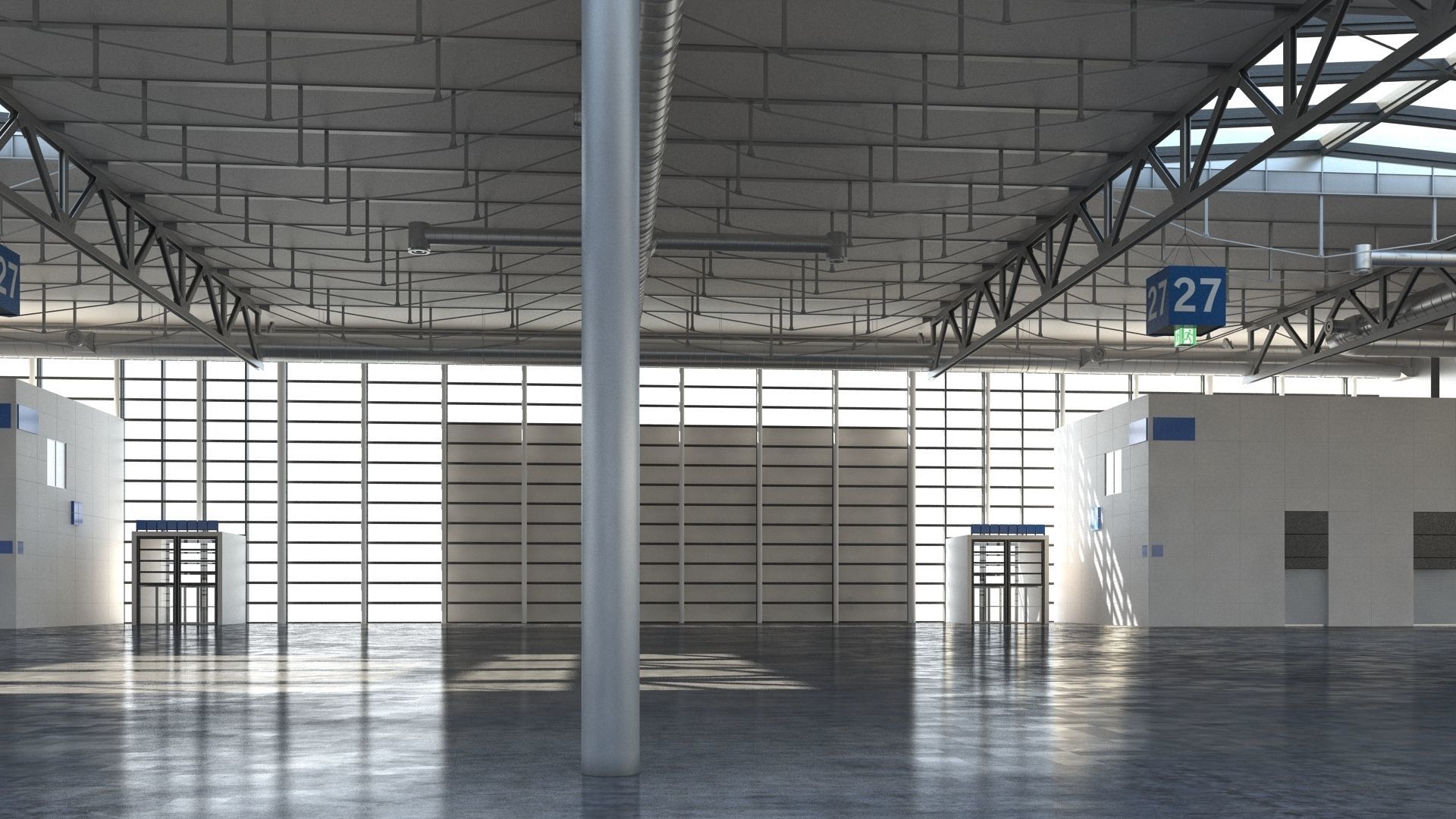 Exhibition Hall 3D model | CGTrader