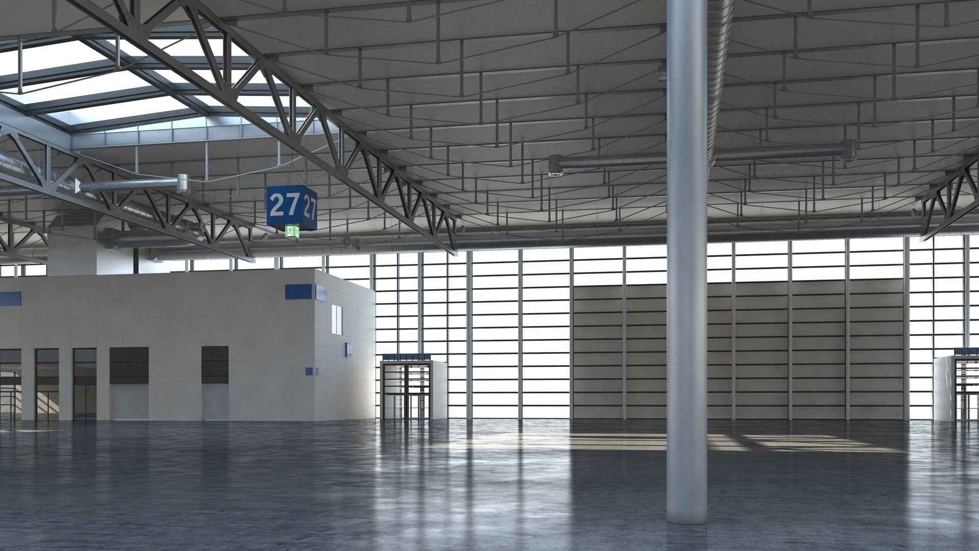 Exhibition Hall 3D model | CGTrader
