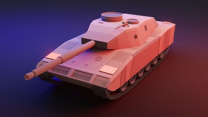 3D model low poly tank VR / AR / low-poly | CGTrader