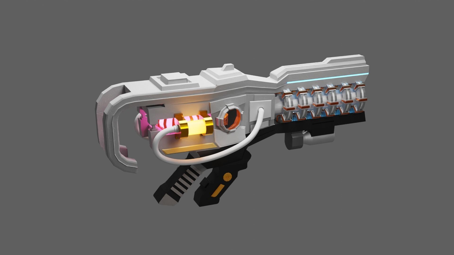3D model Sci-fi plasma accelerator gun VR / AR / low-poly | CGTrader