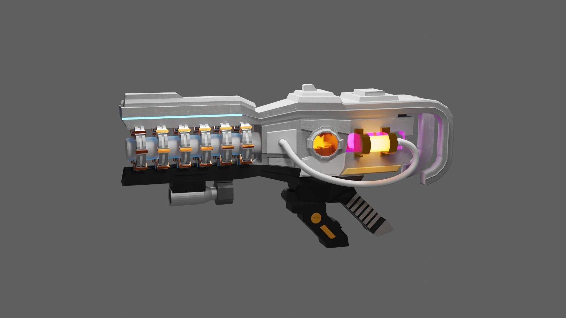 3D model Sci-fi plasma accelerator gun VR / AR / low-poly | CGTrader