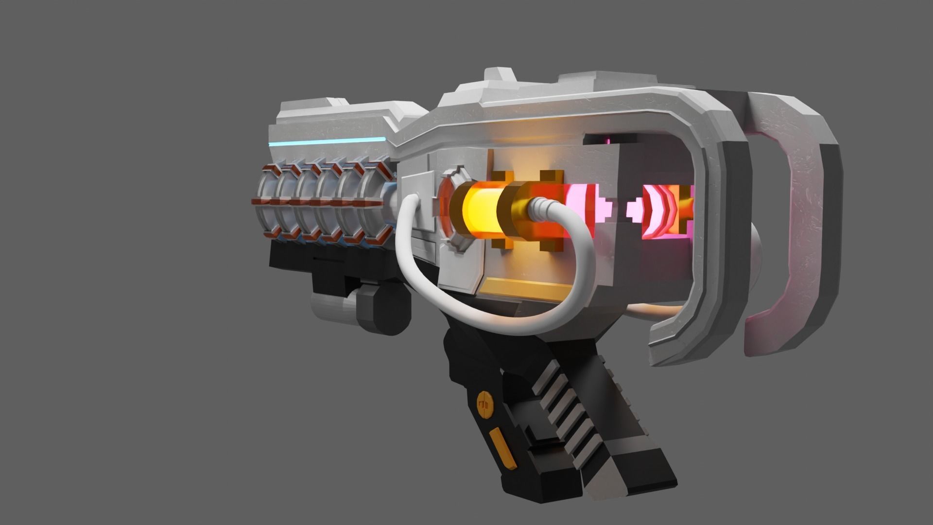 3D model Sci-fi plasma accelerator gun VR / AR / low-poly | CGTrader