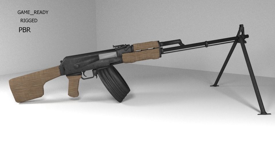 3D model RPK-RPD VR / AR / low-poly | CGTrader