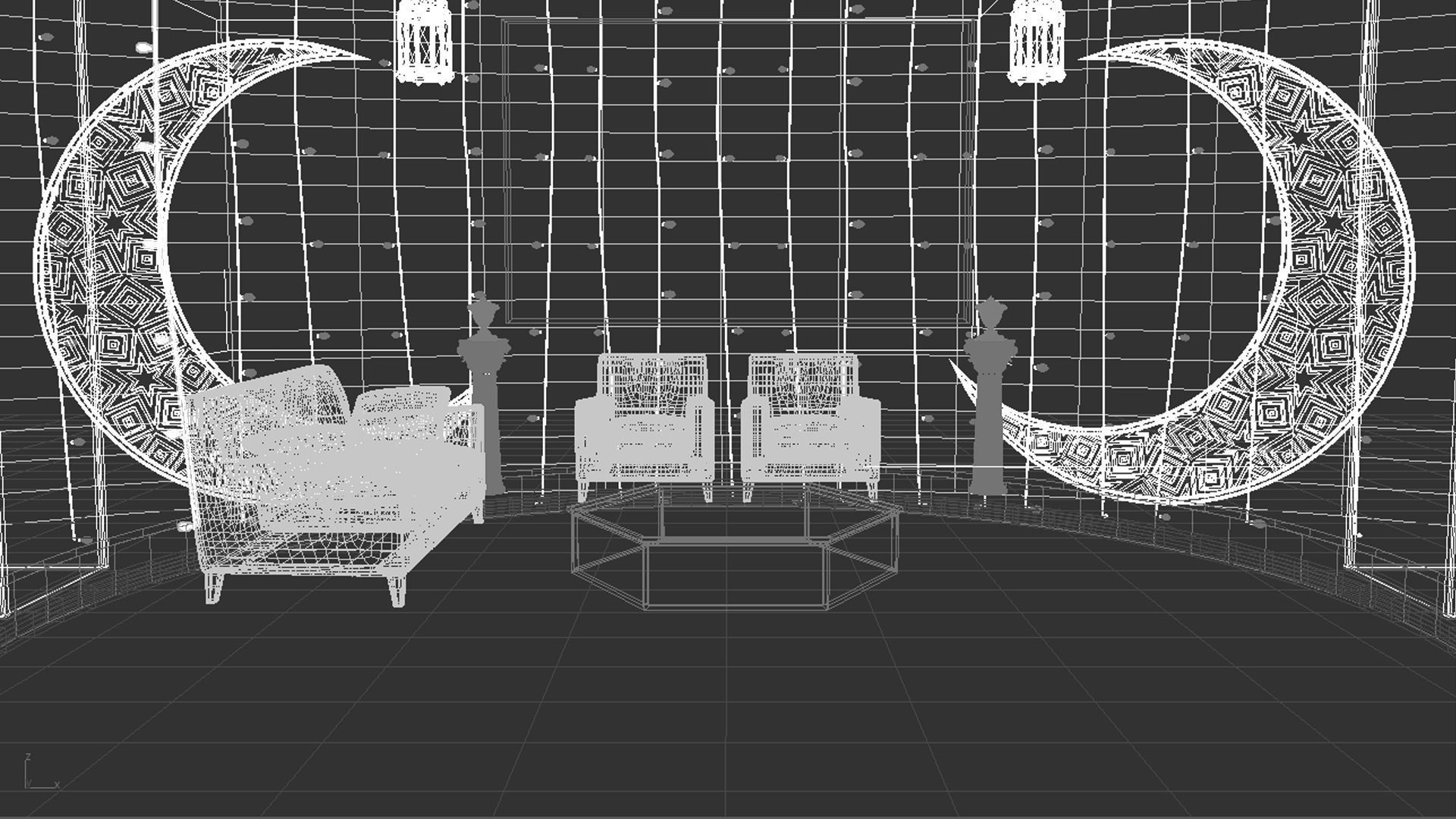 Islamic virtual Set 3D model | CGTrader