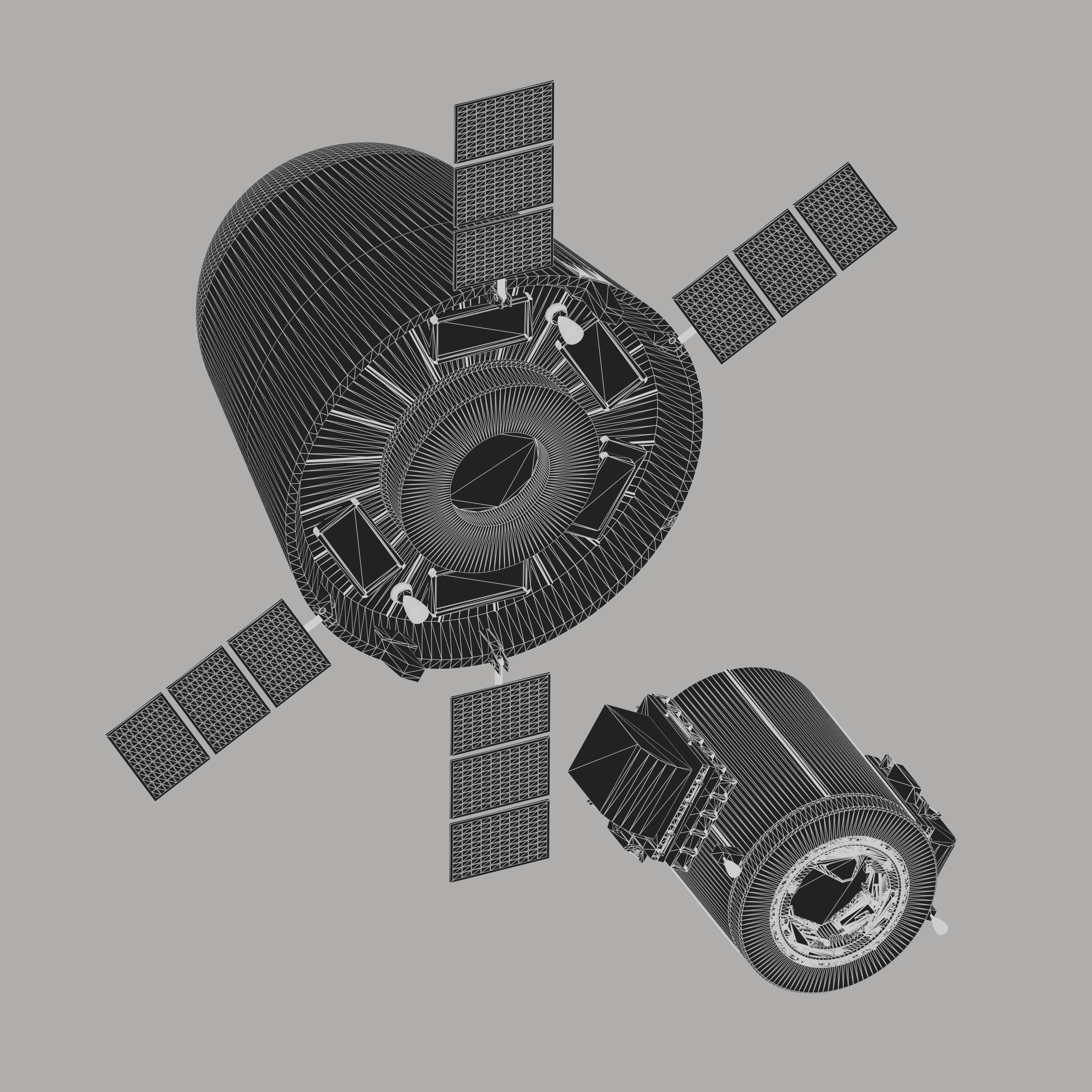 tSpace CXV spacecraft 3D model | CGTrader