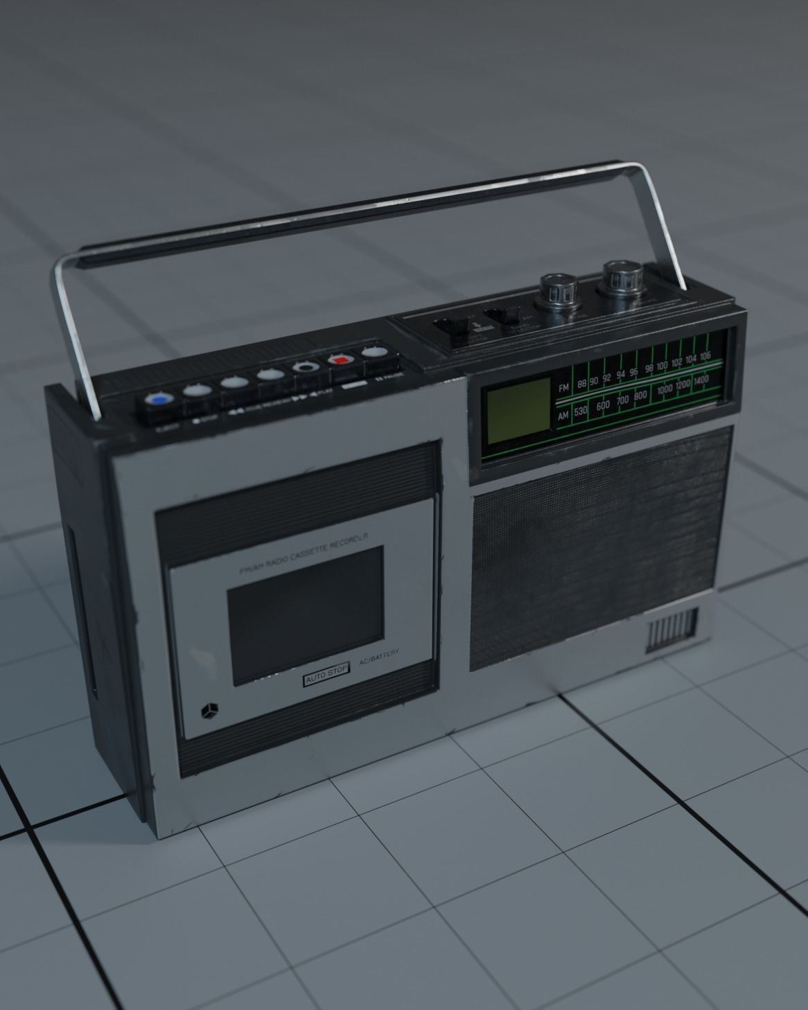 3D model Vintage Radio VR / AR / low-poly | CGTrader