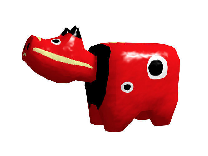 akabeko toy bull with eyes free VR / AR / low-poly 3D model | CGTrader