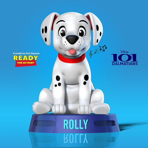 Rolly - 101 dalmatians 3D model 3D printable | CGTrader