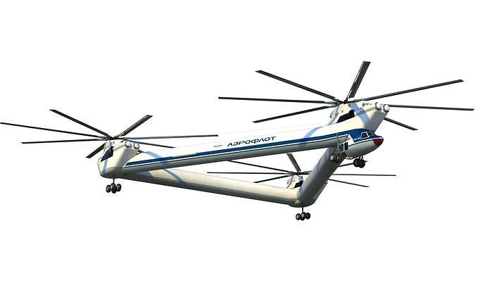 Mil Mi-32 Heavy helicopter 3D model | CGTrader