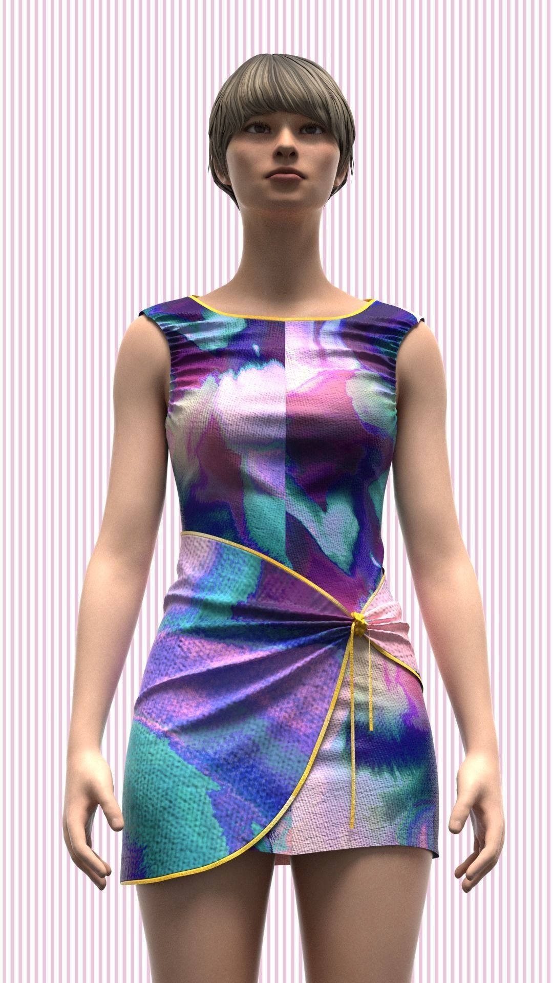 3D model Womens fancy dress VR / AR / low-poly | CGTrader