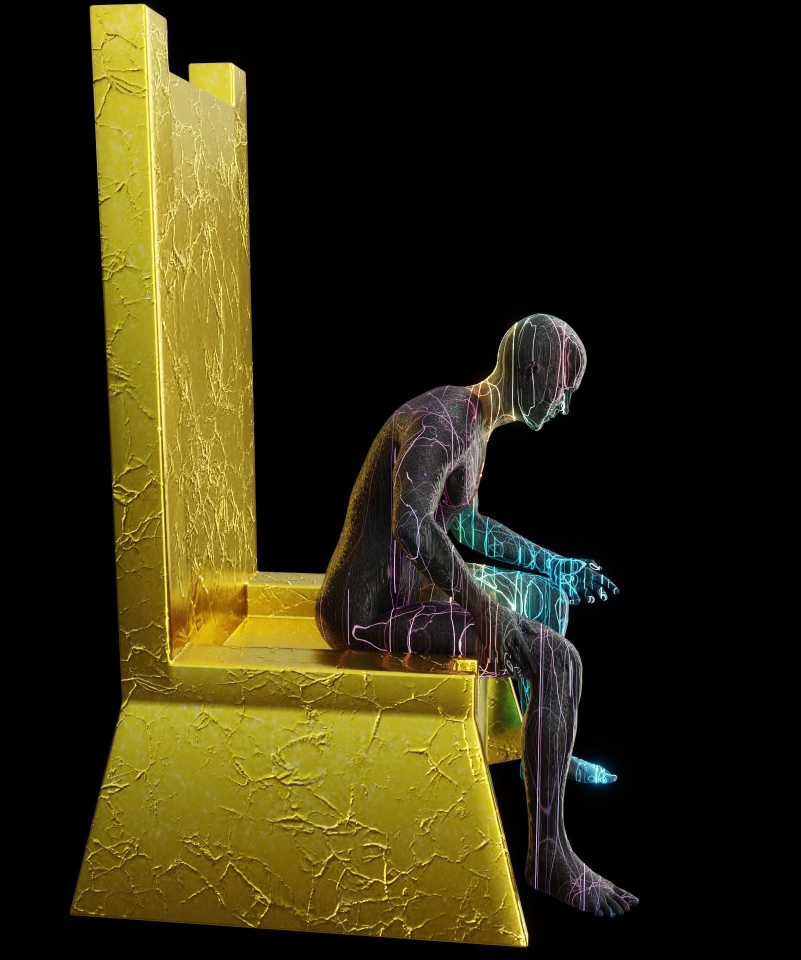 the throne entity 3D model rigged | CGTrader