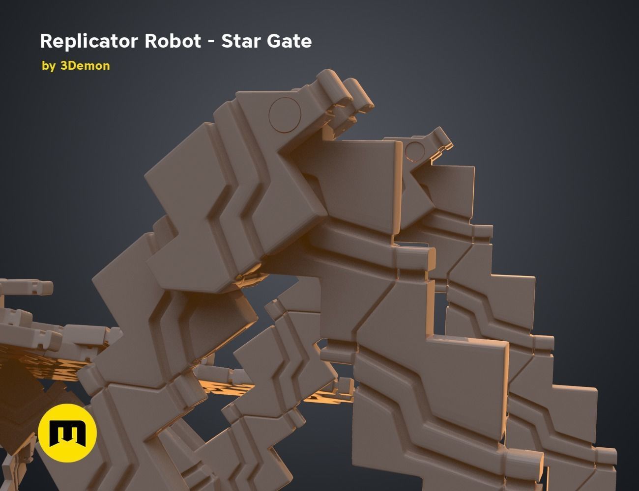 Replicator Robot - Star Gate 3D model 3D printable | CGTrader
