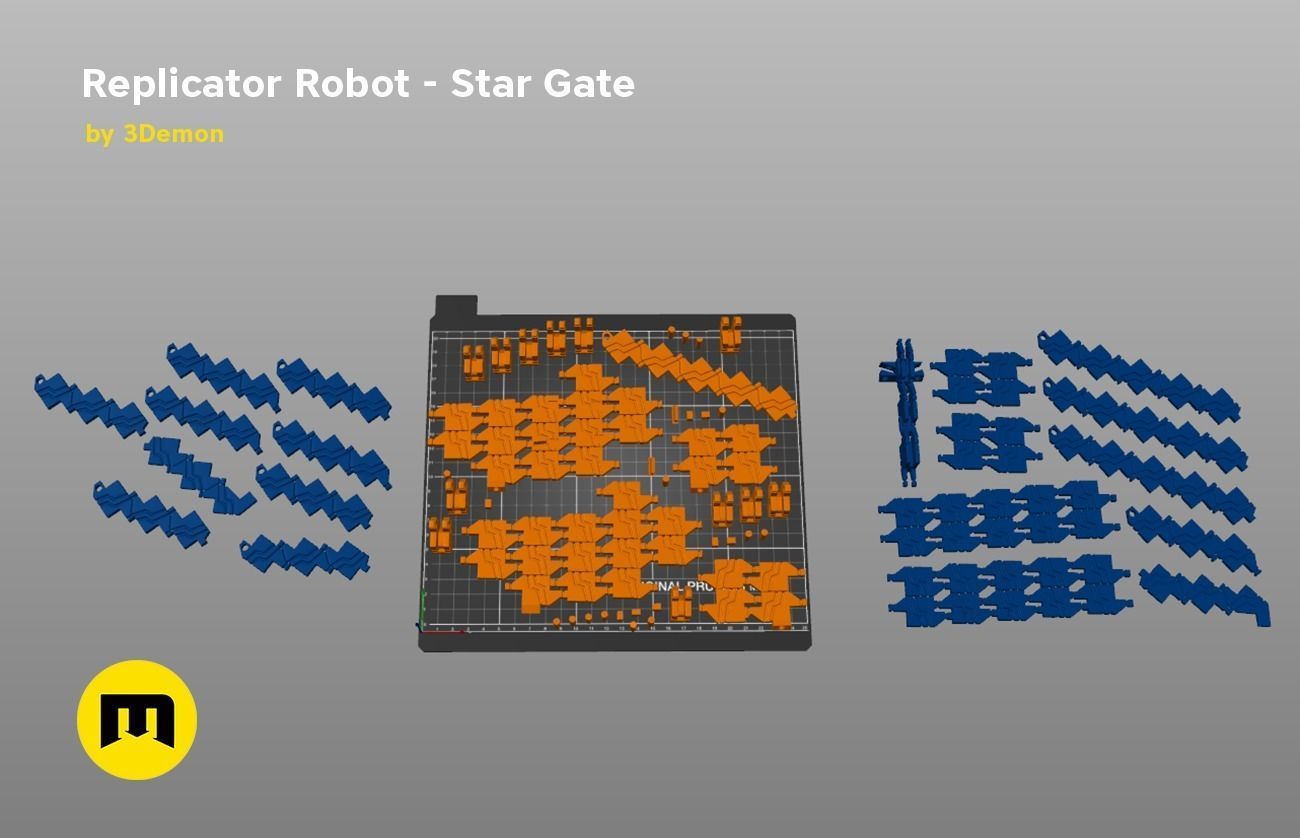 Replicator Robot - Star Gate 3D model 3D printable | CGTrader