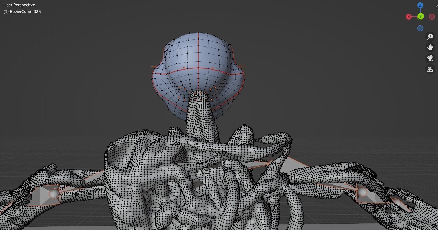 Trollface Monster 3D model rigged | CGTrader