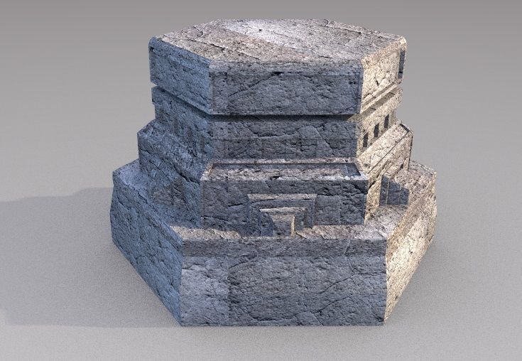 3D model Pedestal Statue Sculpture Base VR / AR / low-poly | CGTrader