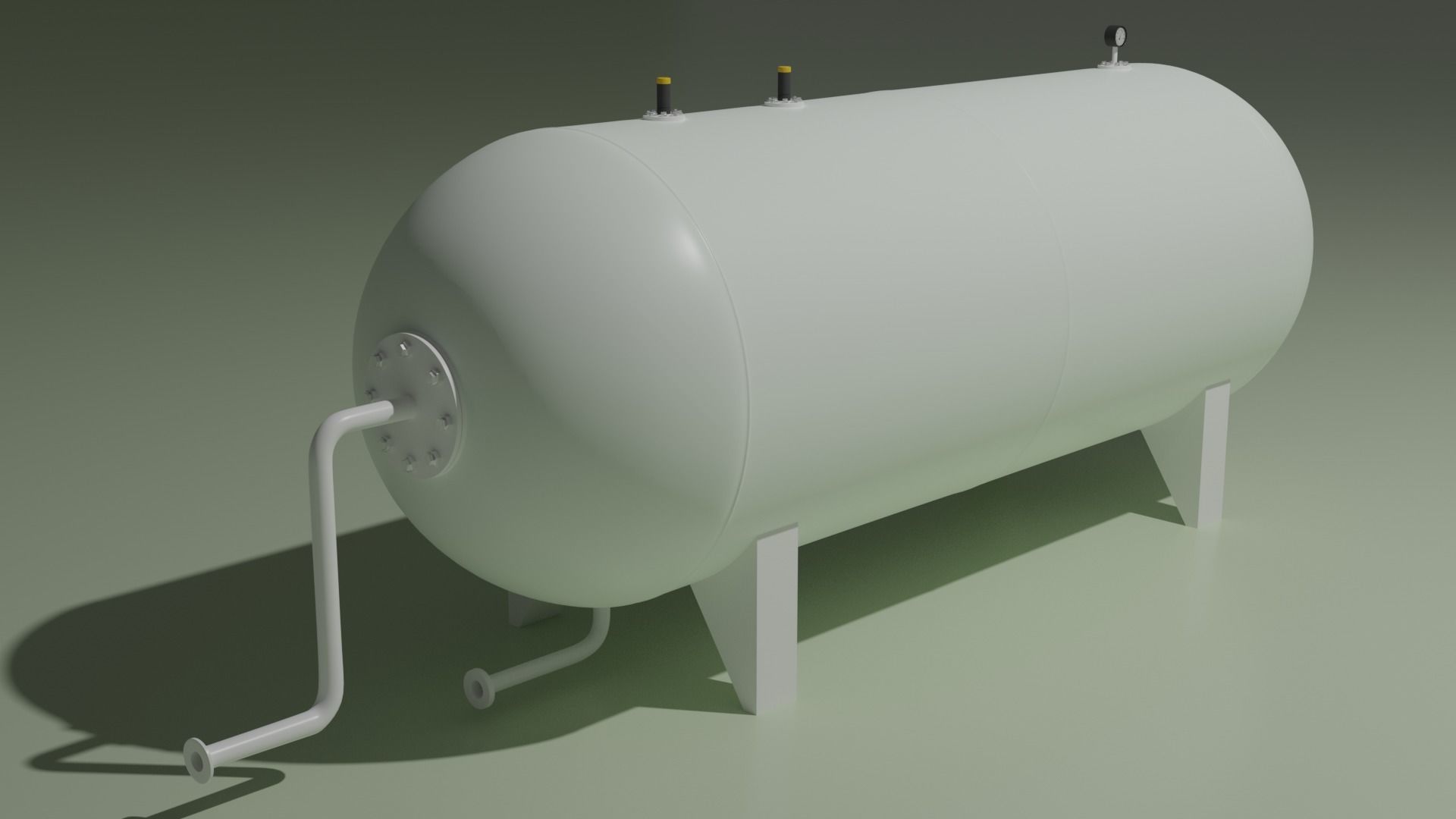 Gas storage tank free 3D model | CGTrader