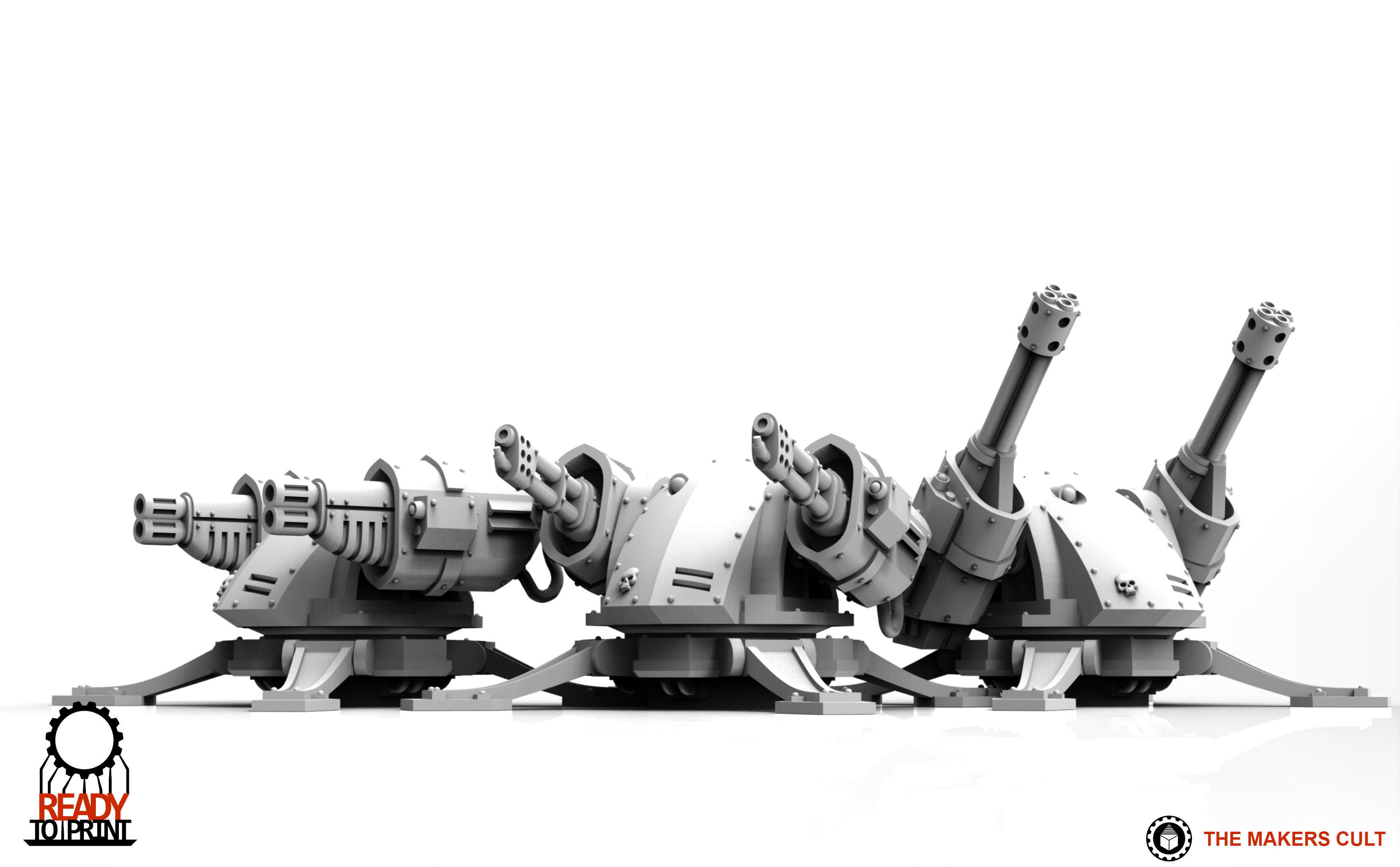 Feudal Guard - Defense Turret 3D model 3D printable | CGTrader