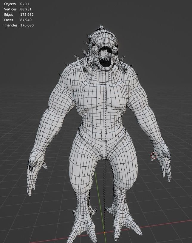 Goliath Monster 3D model rigged | CGTrader