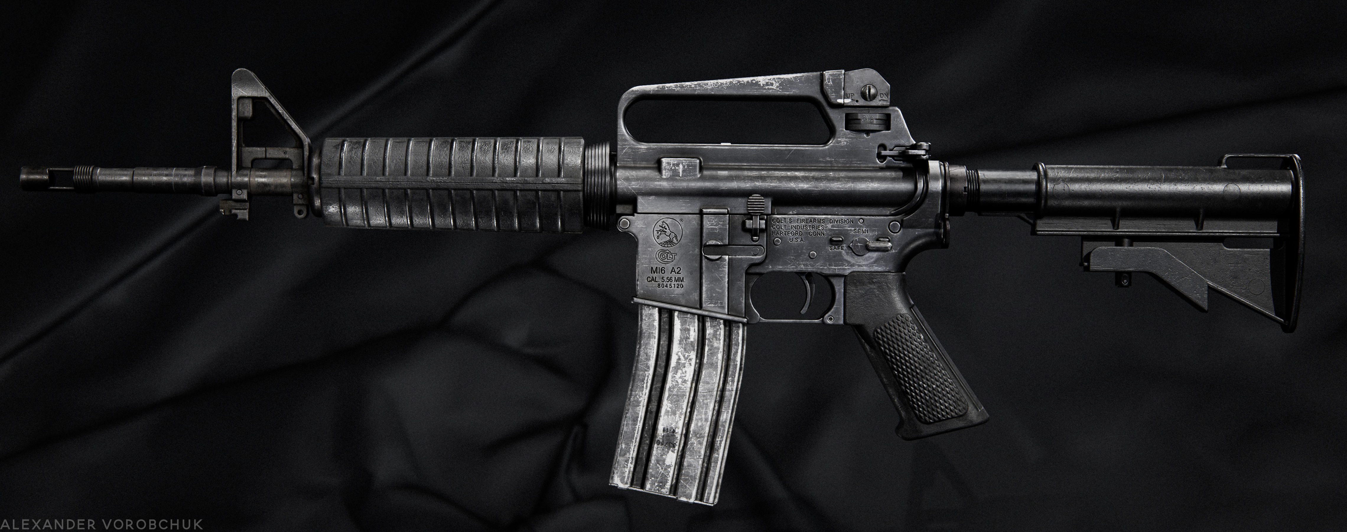 3D model M16A2 Gordon Carbine VR / AR / low-poly | CGTrader