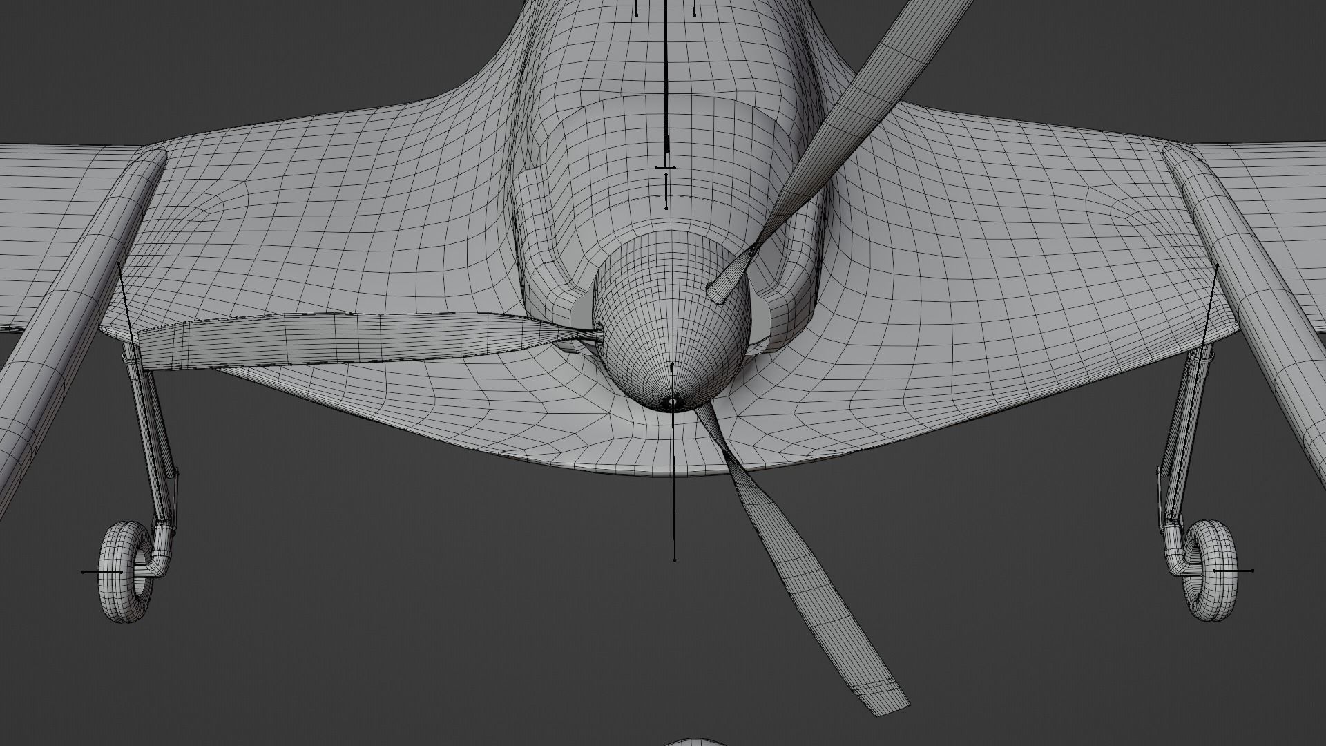 3D model Bayraktar TB3 Unmanned Combat Aerial Vehicle VR / AR / low ...