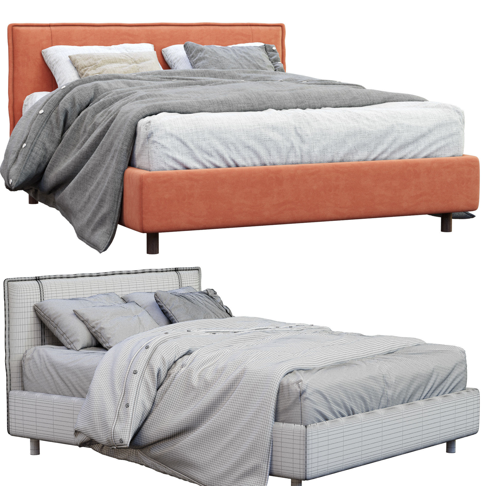 Paco Bed By Bonaldo 3D model | CGTrader