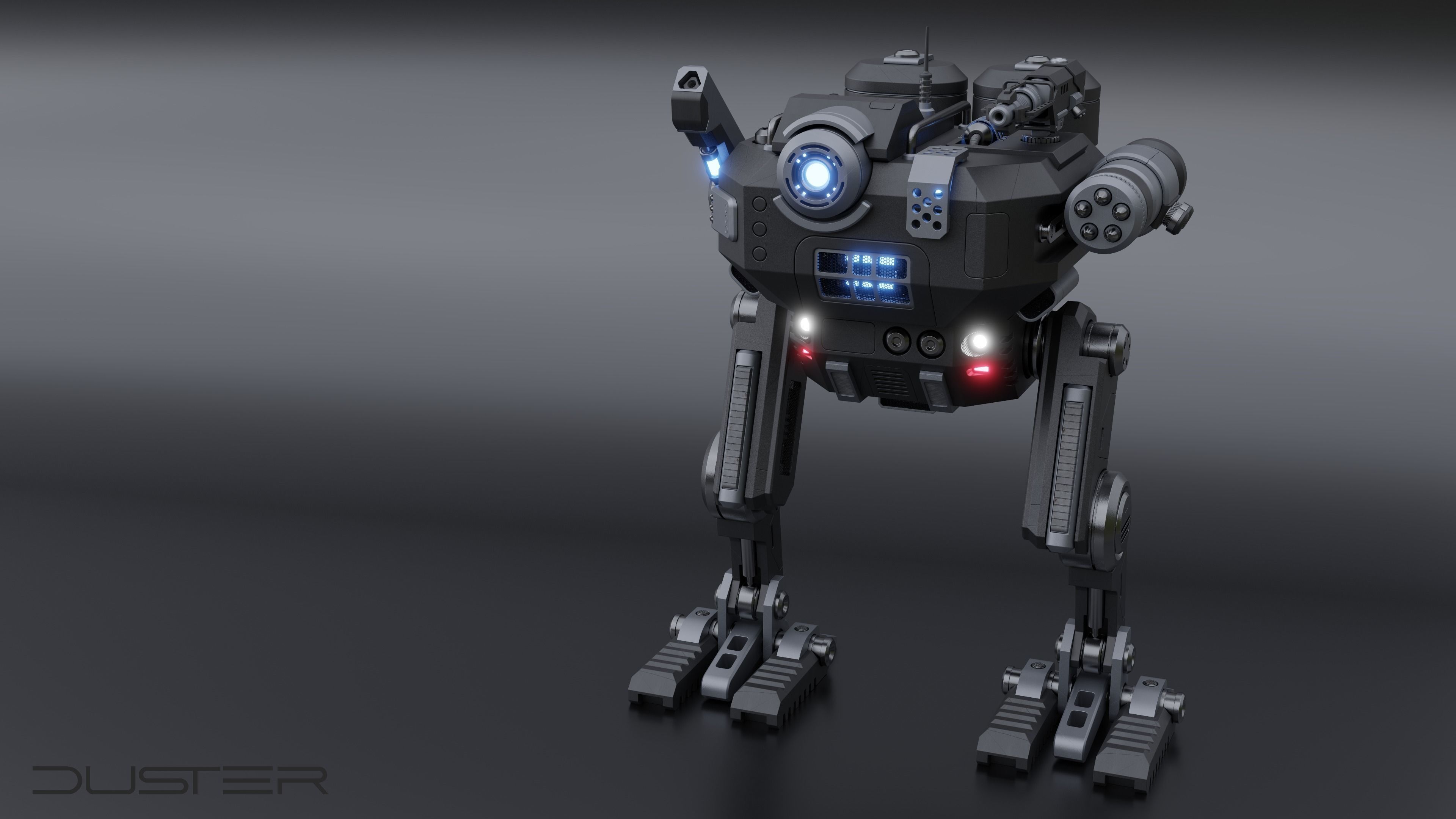 Sci-Fi Combat Mech - FK rigged 3D model rigged | CGTrader