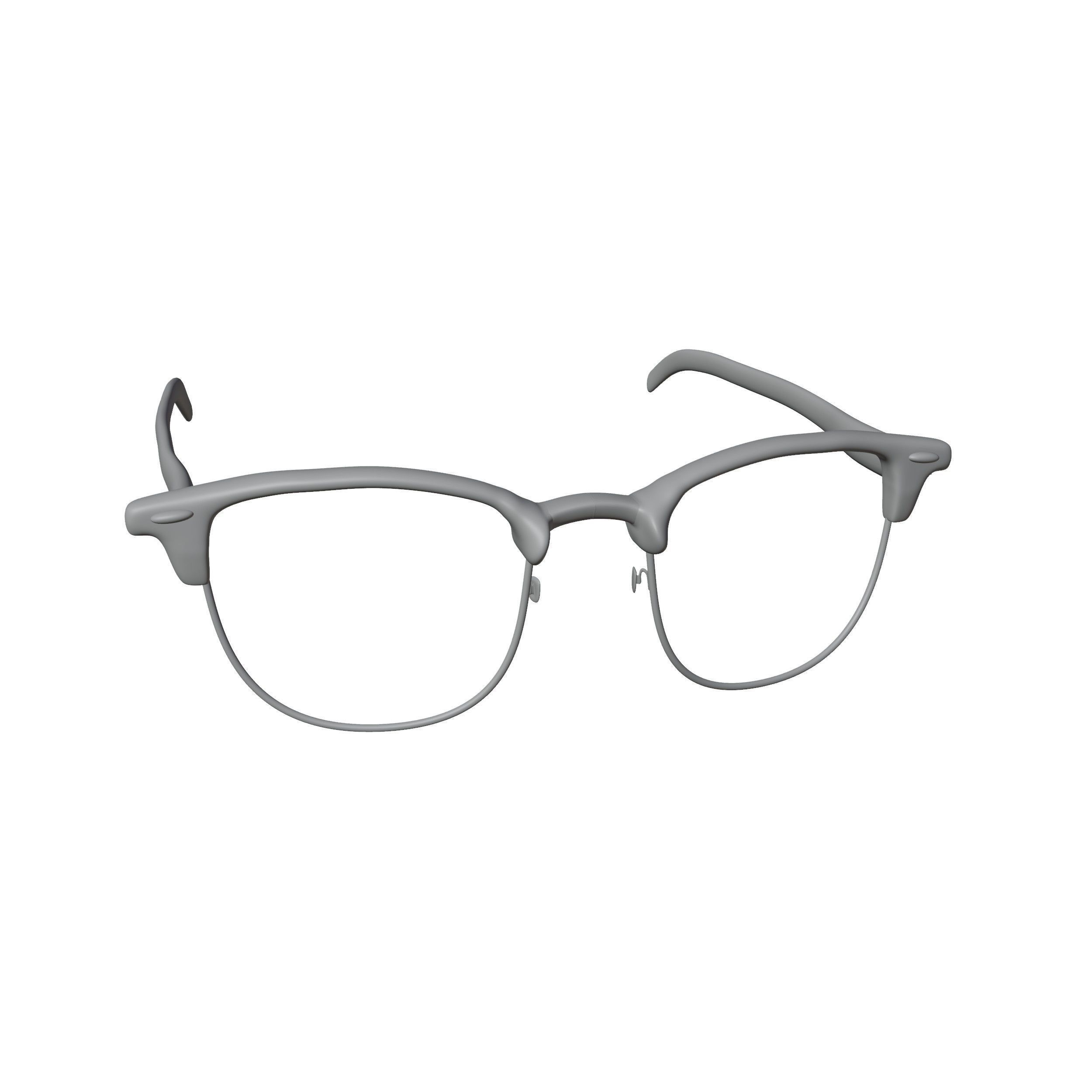 3D Oval Glasses 3D print model free 3D model 3D printable | CGTrader