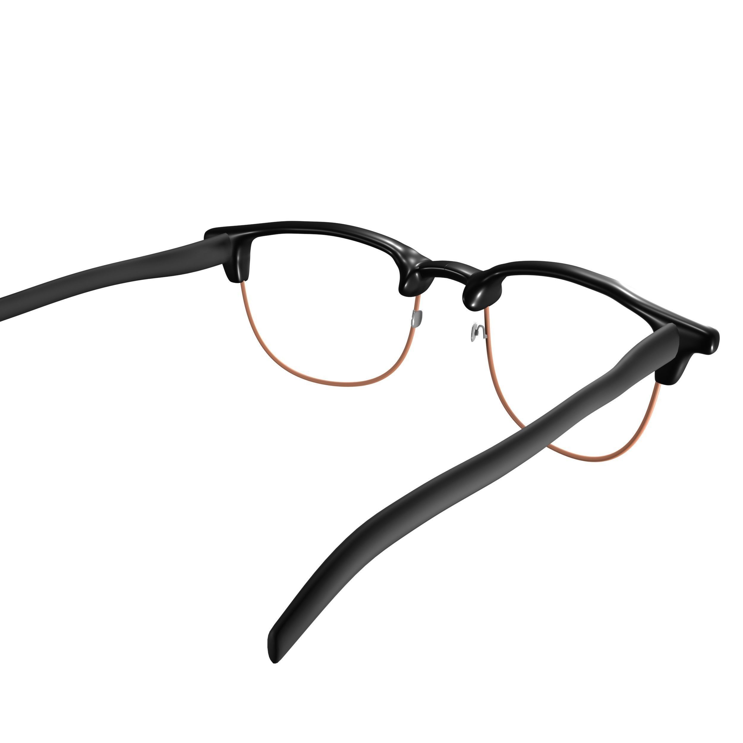 3D Oval Glasses 3D print model free 3D model 3D printable | CGTrader