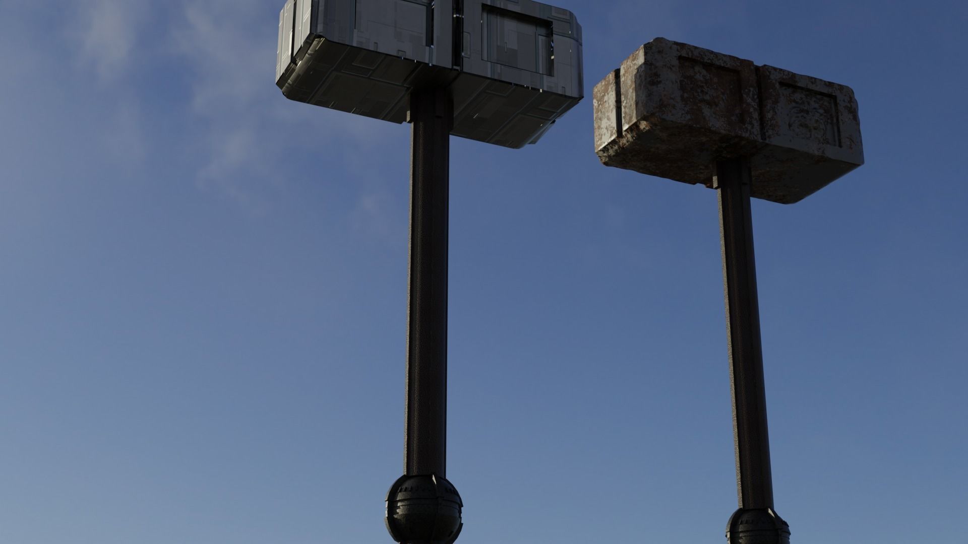 old and new game hammer 3D model | CGTrader