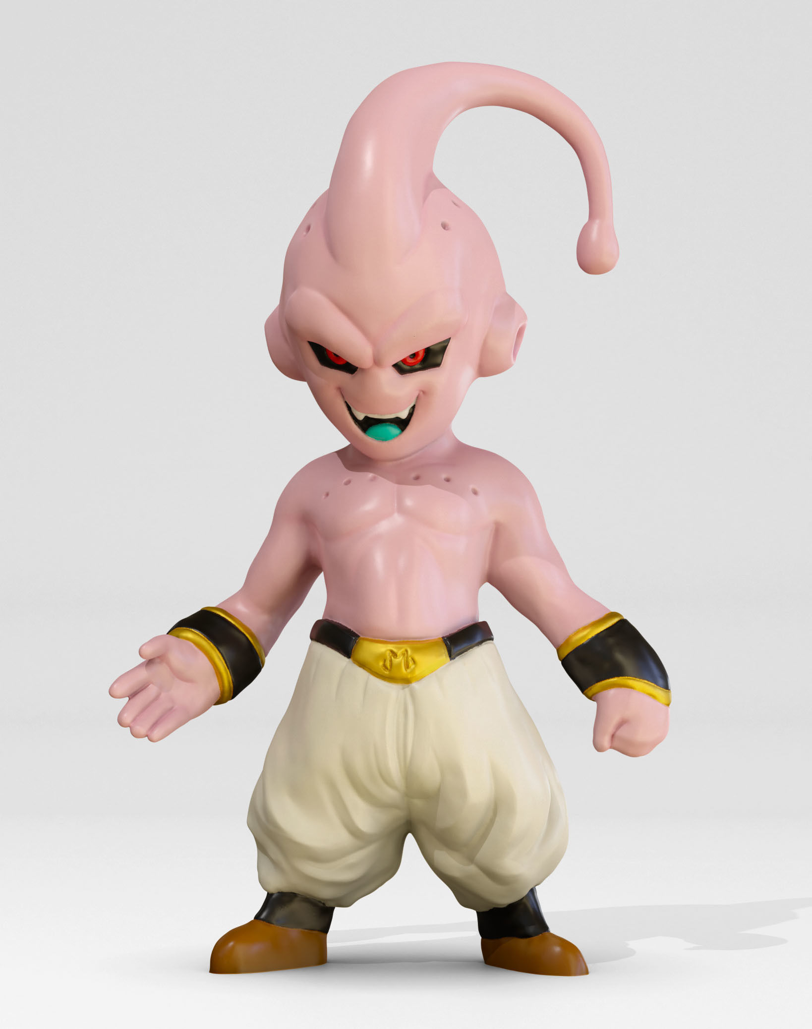 Majin Boo Kid - caricatura 3D model 3D printable | CGTrader