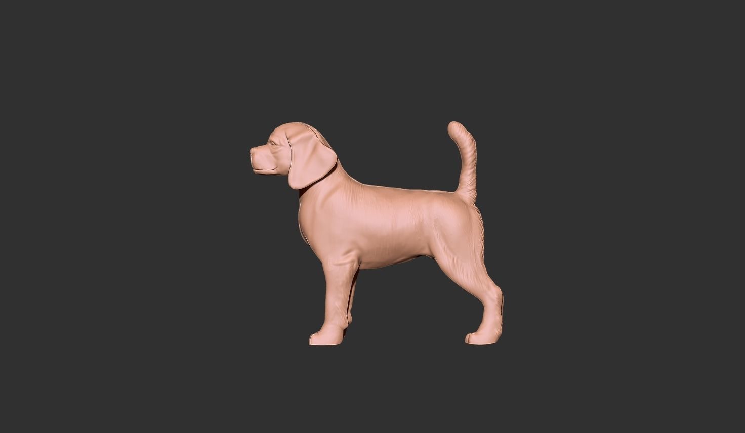 dog bas relief 3D model 3D printable | CGTrader
